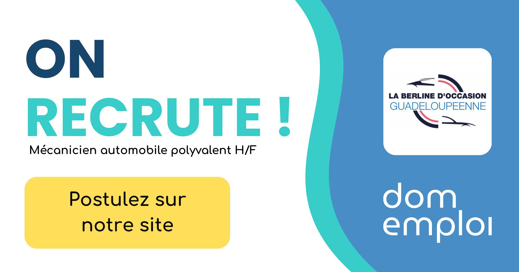 Mécanicien automobile polyvalent H/F, emploi Guadeloupe