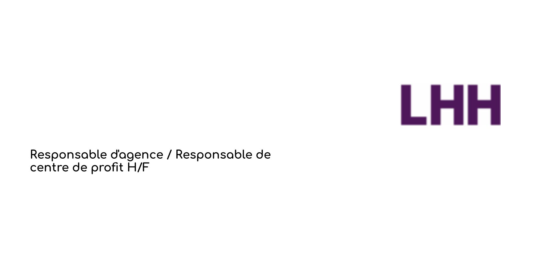 Responsable d'agence / Responsable de centre de profit H/F, emploi Martinique